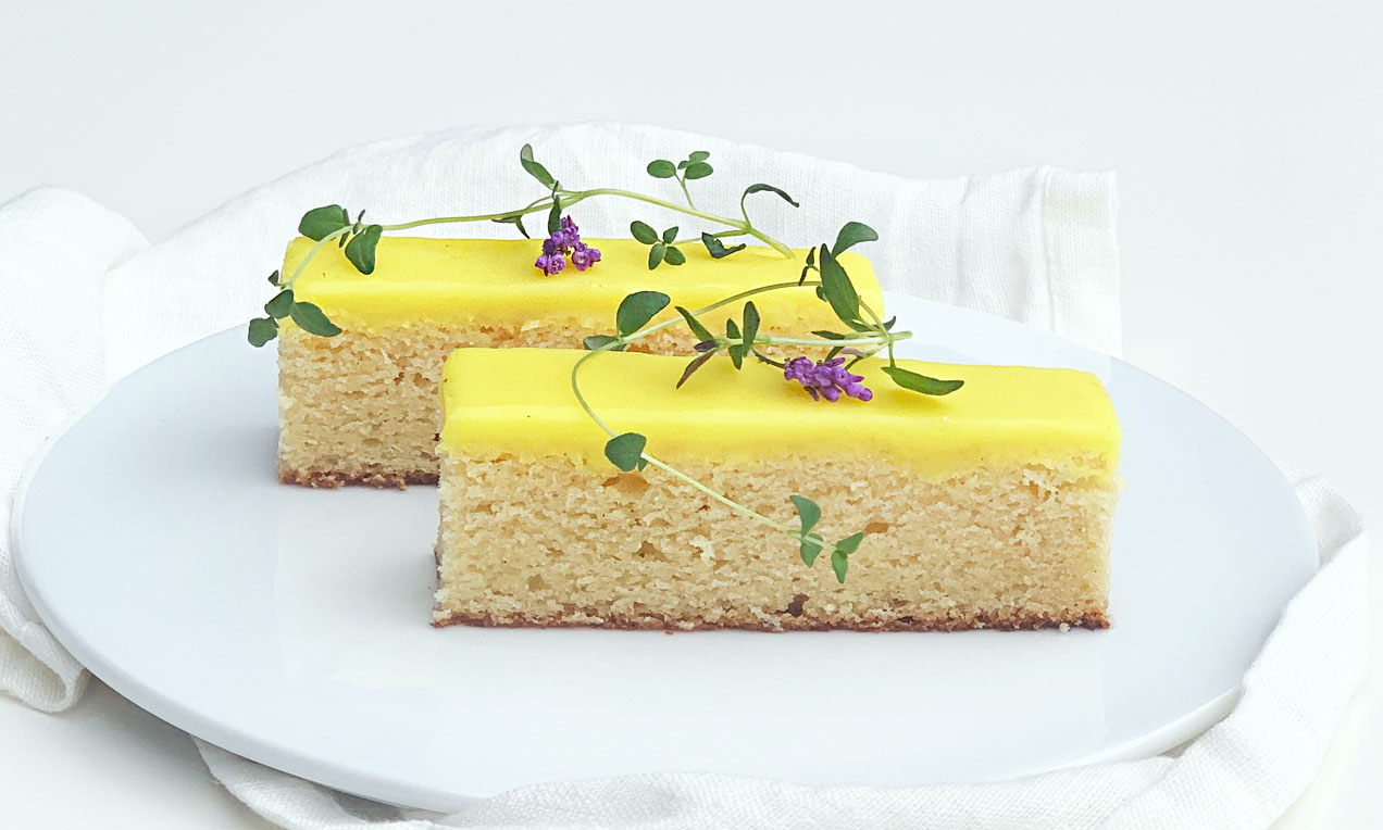 Citronkage med marcipan opskrift | Dr. Oetker